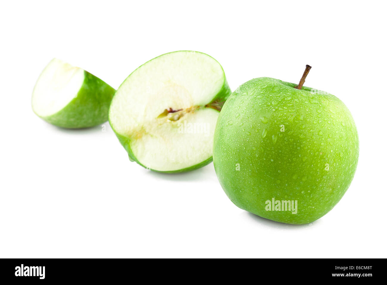 One green apple two hi-res stock photography and images - Alamy