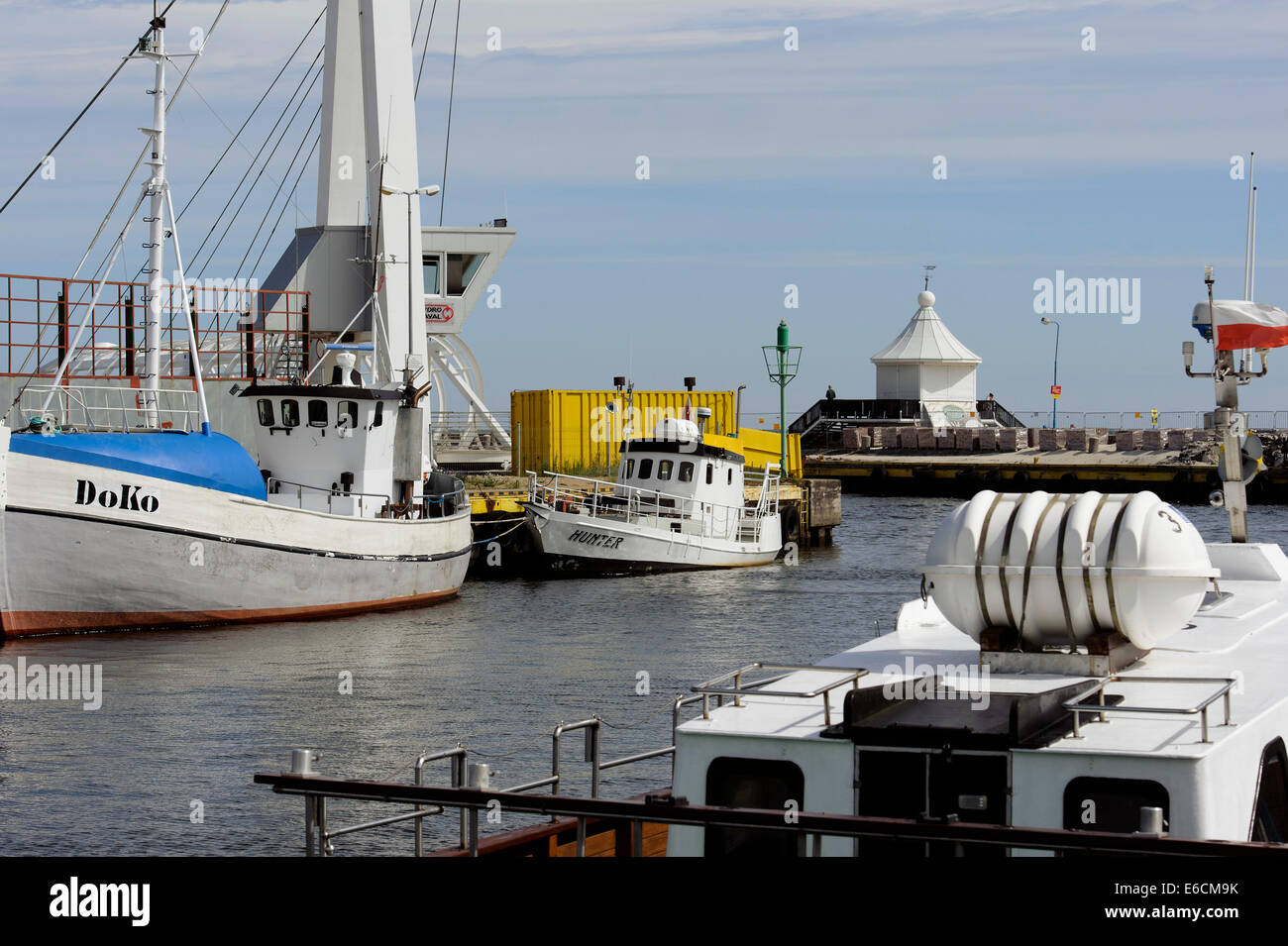 harbor in Ustka, Poland, Europe Stock Photo - Alamy