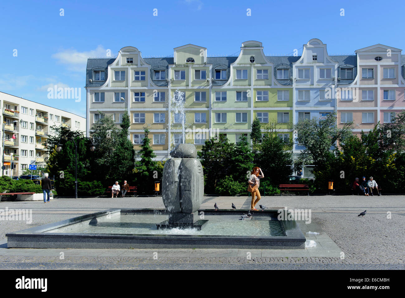 Marketplace (Stary Rynek) in Slupsk, Poland, Europe Stock Photo - Alamy