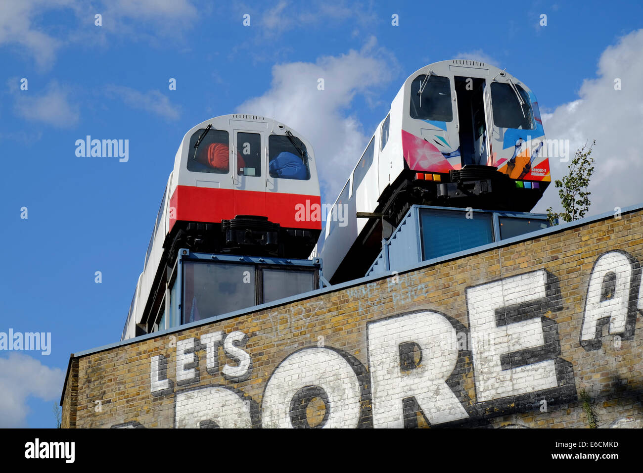 Graffiti On Trains And Buildings