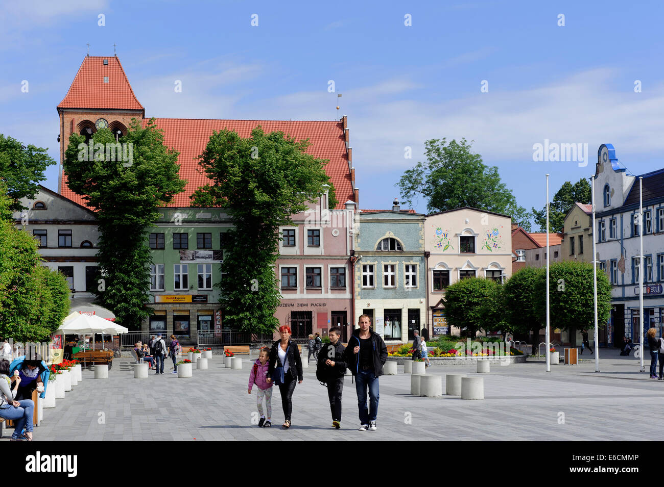 Marketplace in Puck, Poland, Europe Stock Photo - Alamy