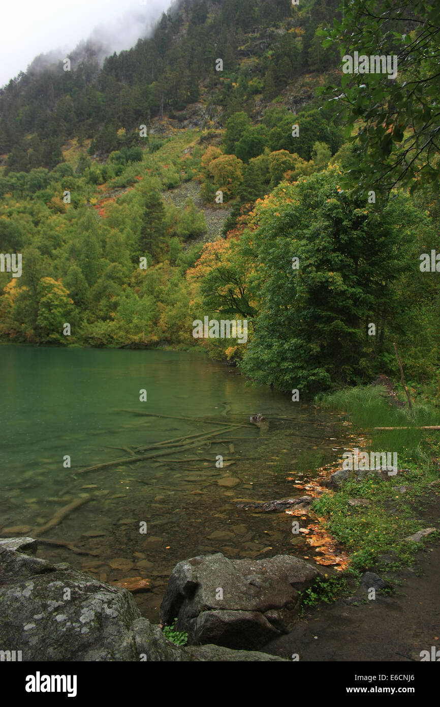 Pure mountain lake, Inspiring wilderness of Alpine Stock Photo - Alamy