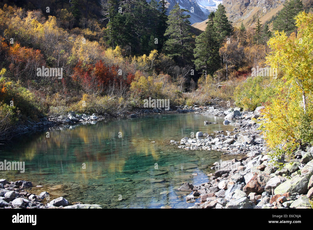 Pure mountain lake, Inspiring wilderness of Alpine Stock Photo - Alamy