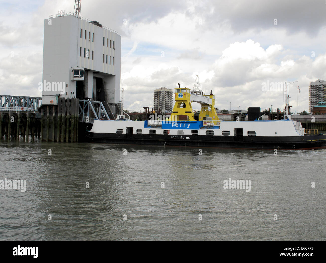 The Woolwich ferry terminal on the river Thames Stock Photo - Alamy