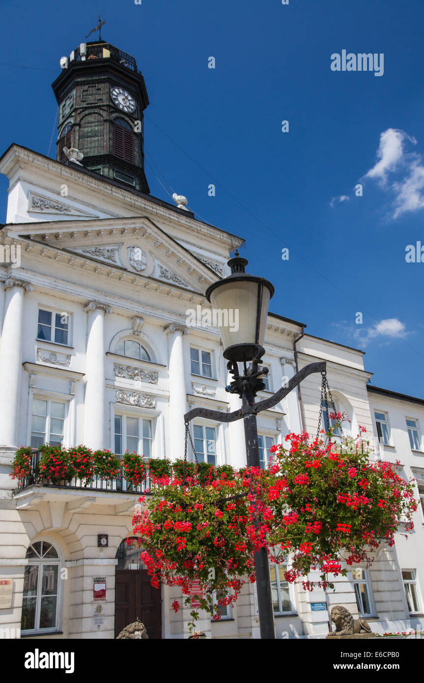Classical building of Town Hall in Plock Poland Stock Photo - Alamy