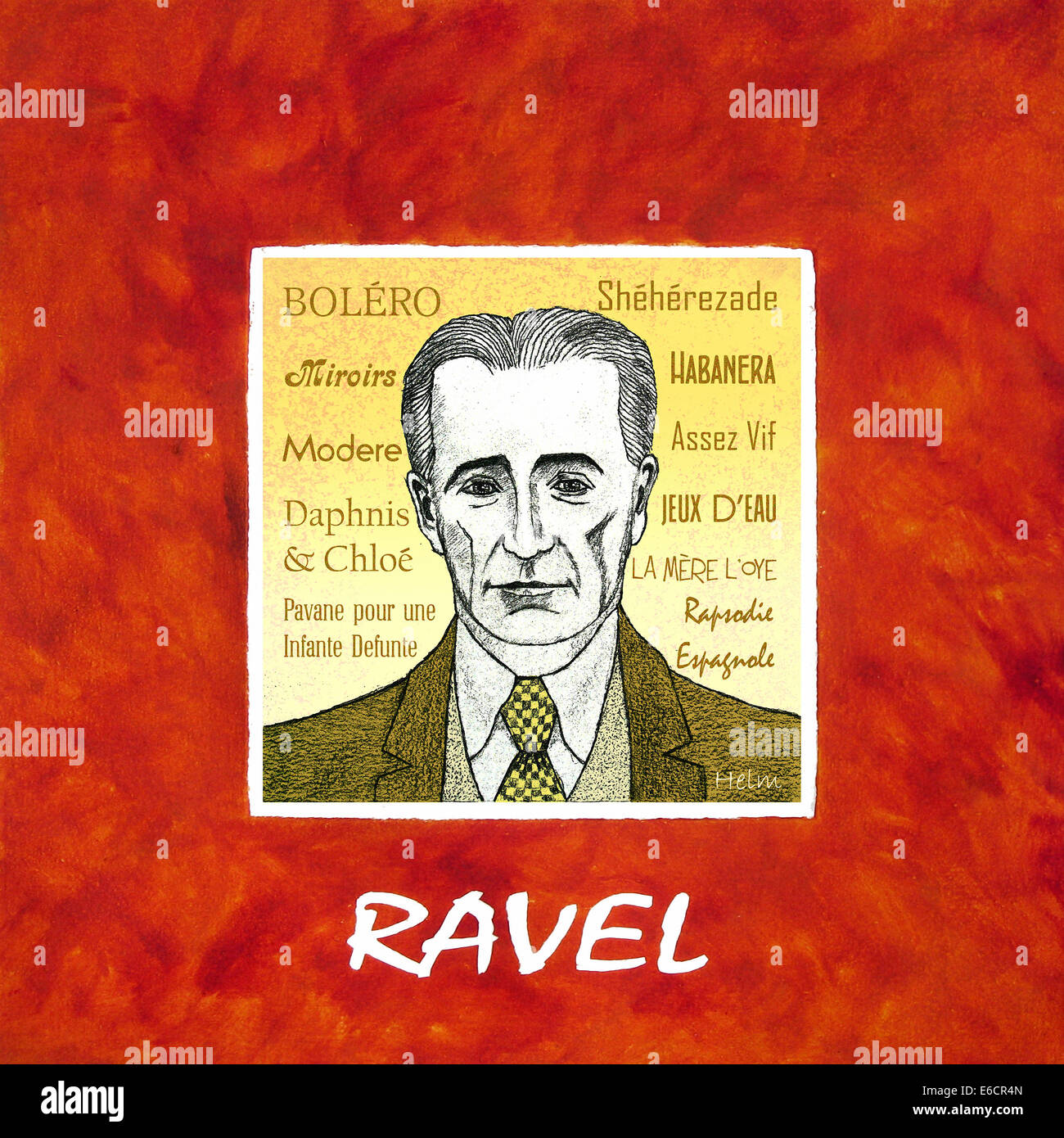Ravel, French composer, portrait 1875 - 1937 Stock Photo - Alamy