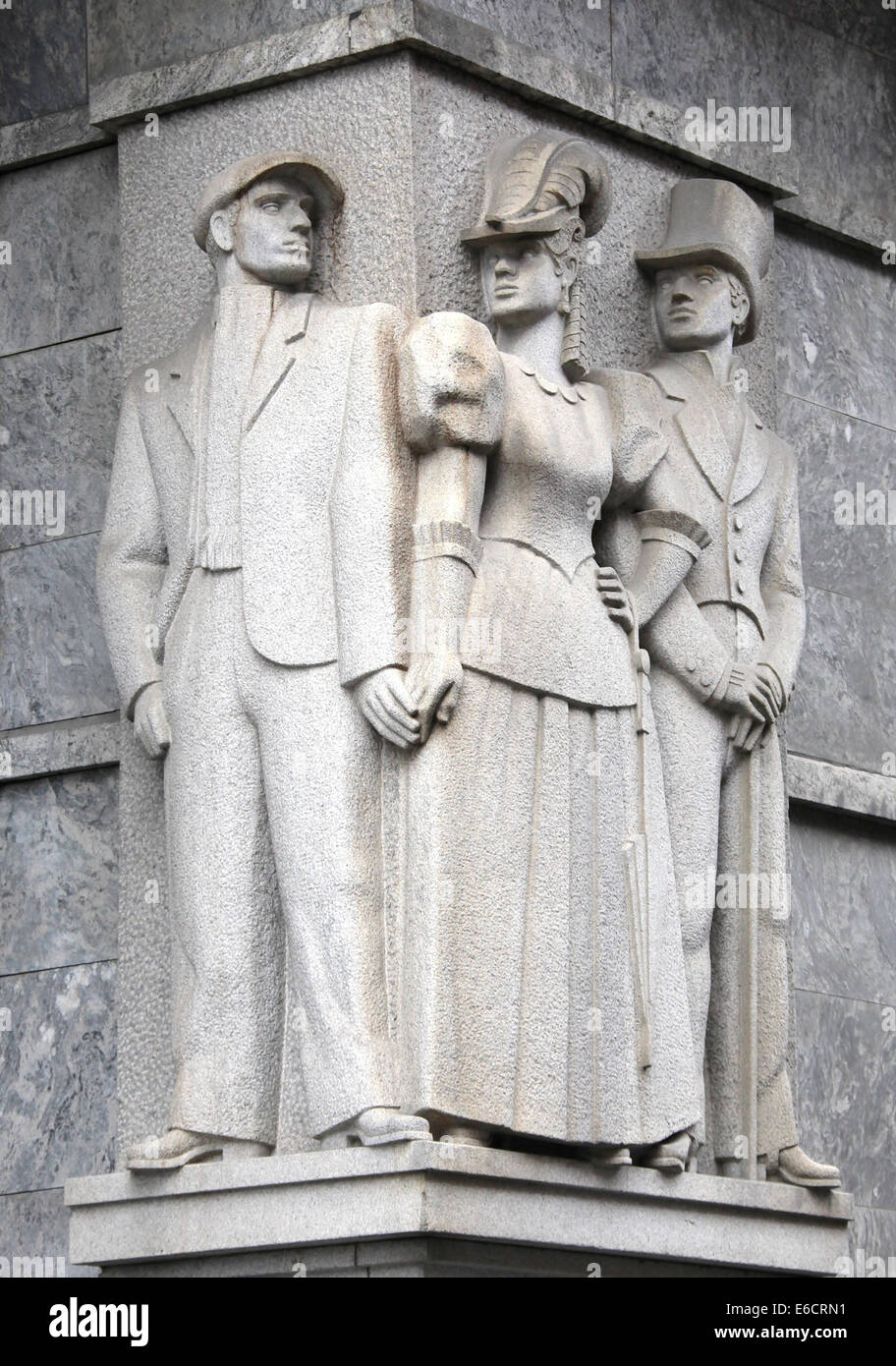 City hall statues oslo norway hi-res stock photography and images - Alamy