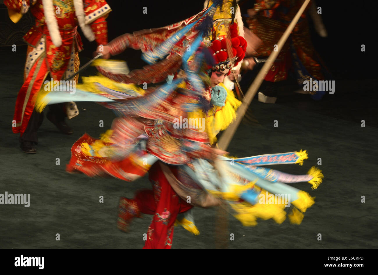 New York, USA. 20th Aug, 2014. Actress Li Hongyan performs Peking Opera ...