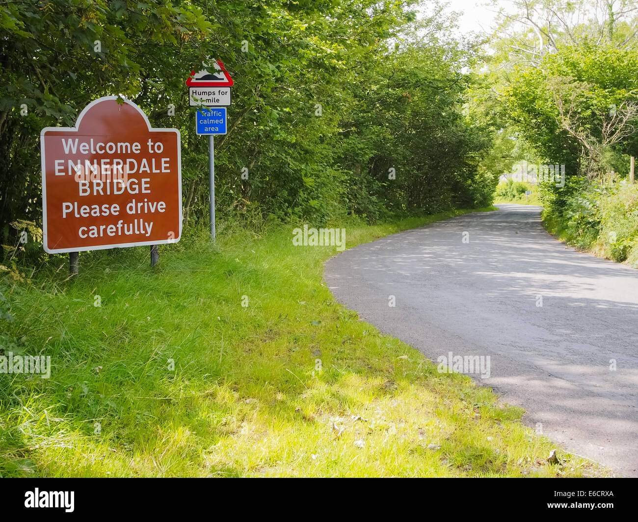 Welcome to england sign cumbria hi-res stock photography and images - Alamy