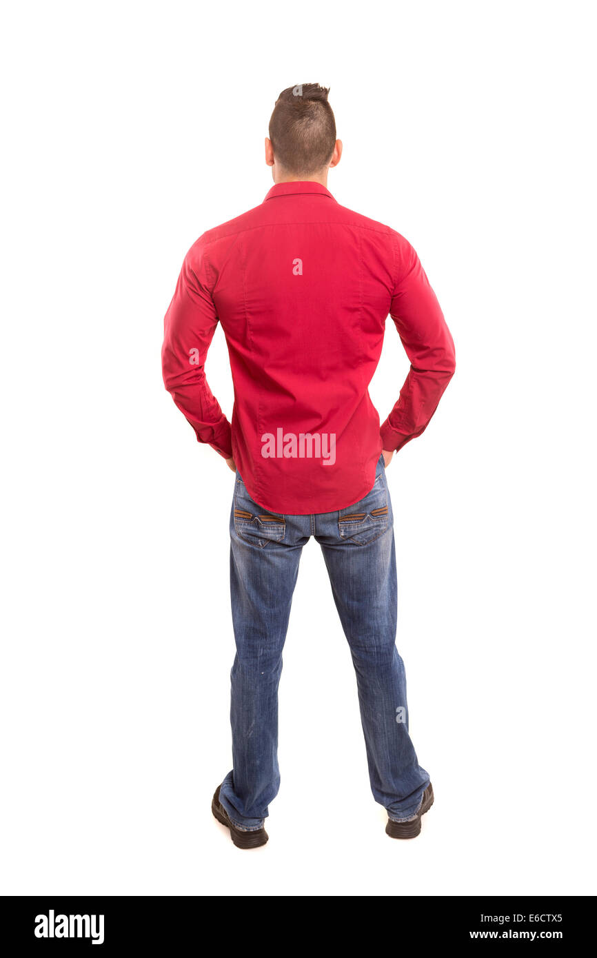 Head turned looking back male hi-res stock photography and images - Alamy