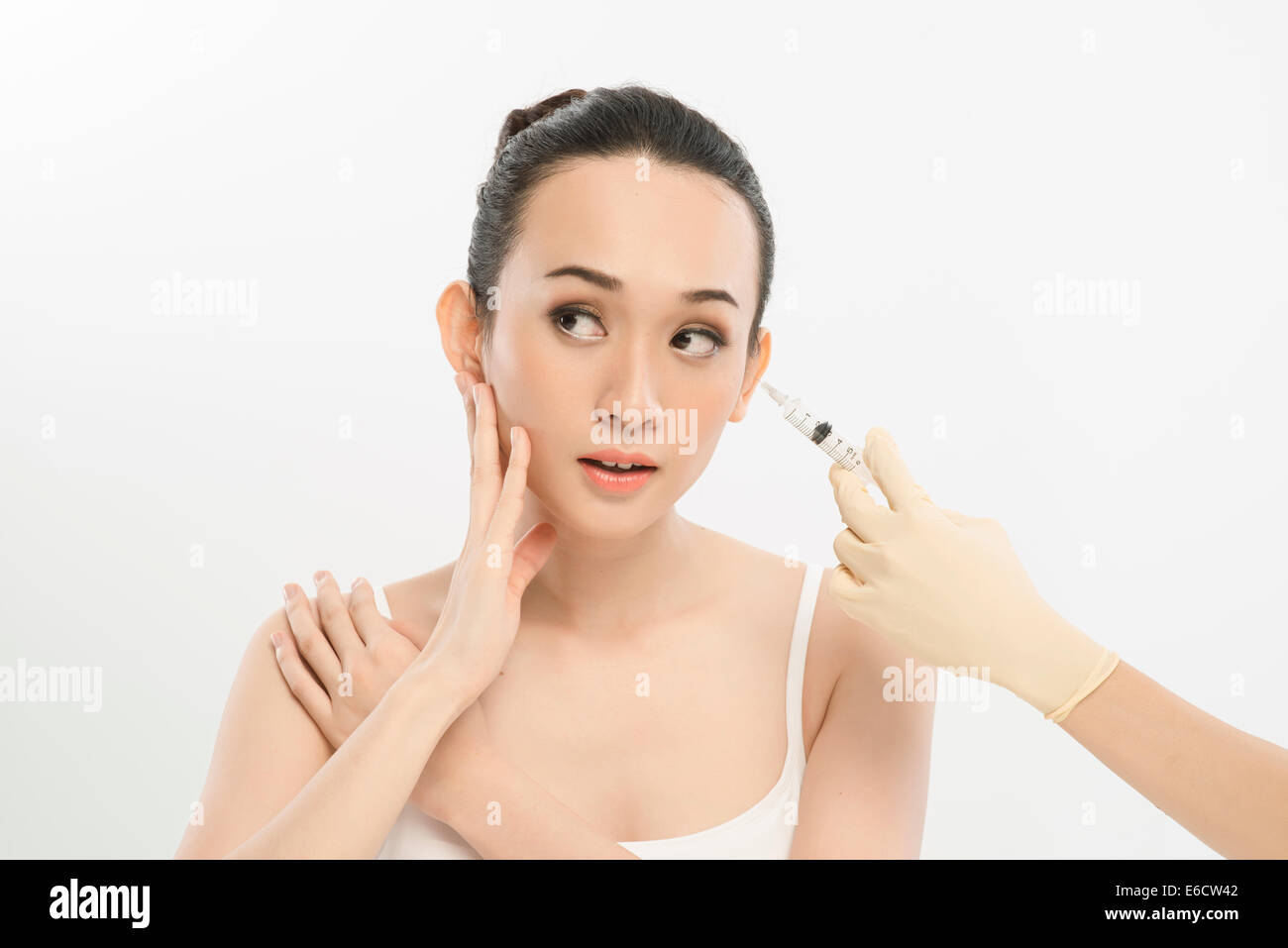 Asian Chinese Pretty Girl Makeover Posing Stock Photo - Alamy
