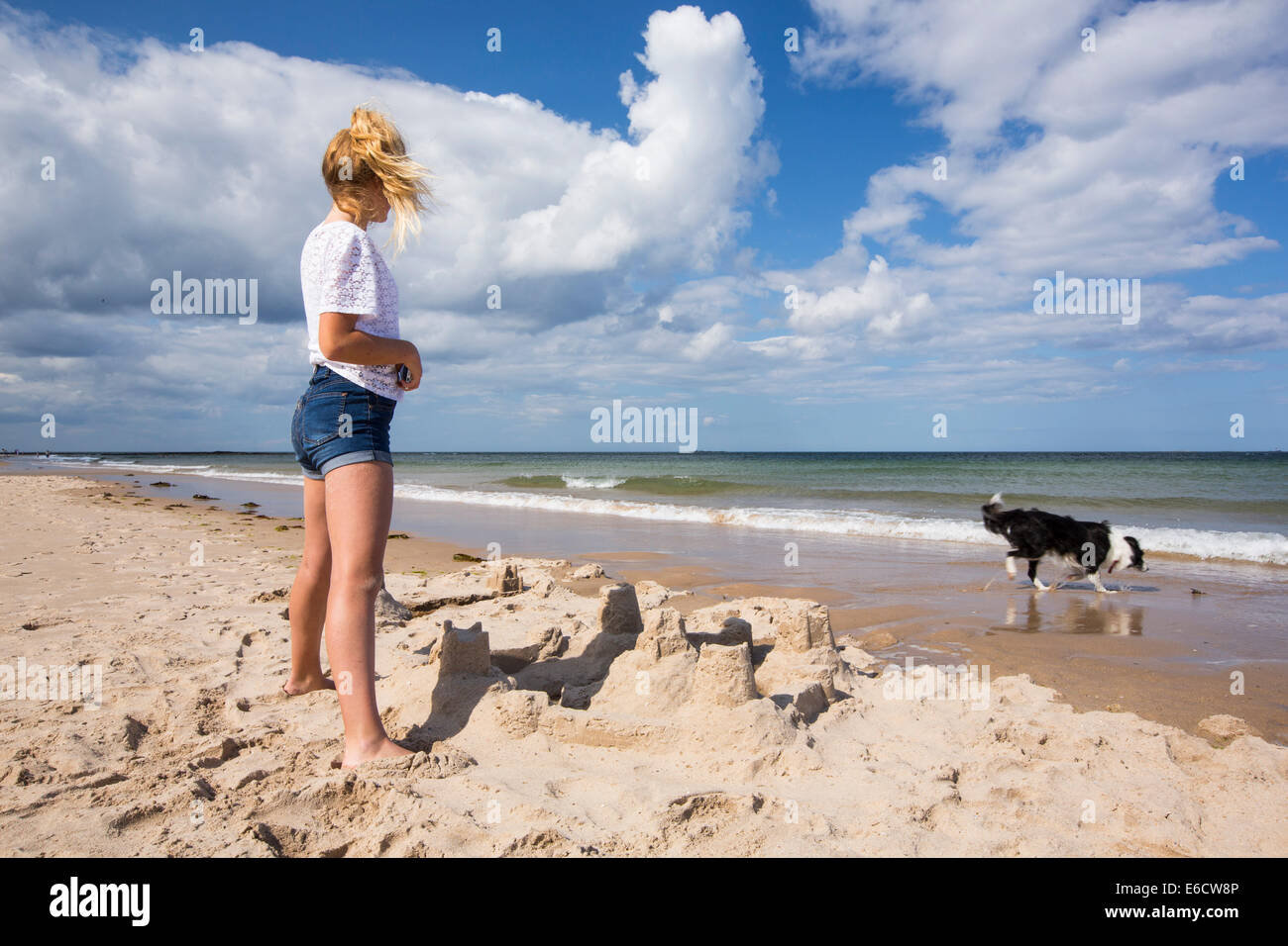 Washed Away Sand Castle High Resolution Stock Photography and Images ...