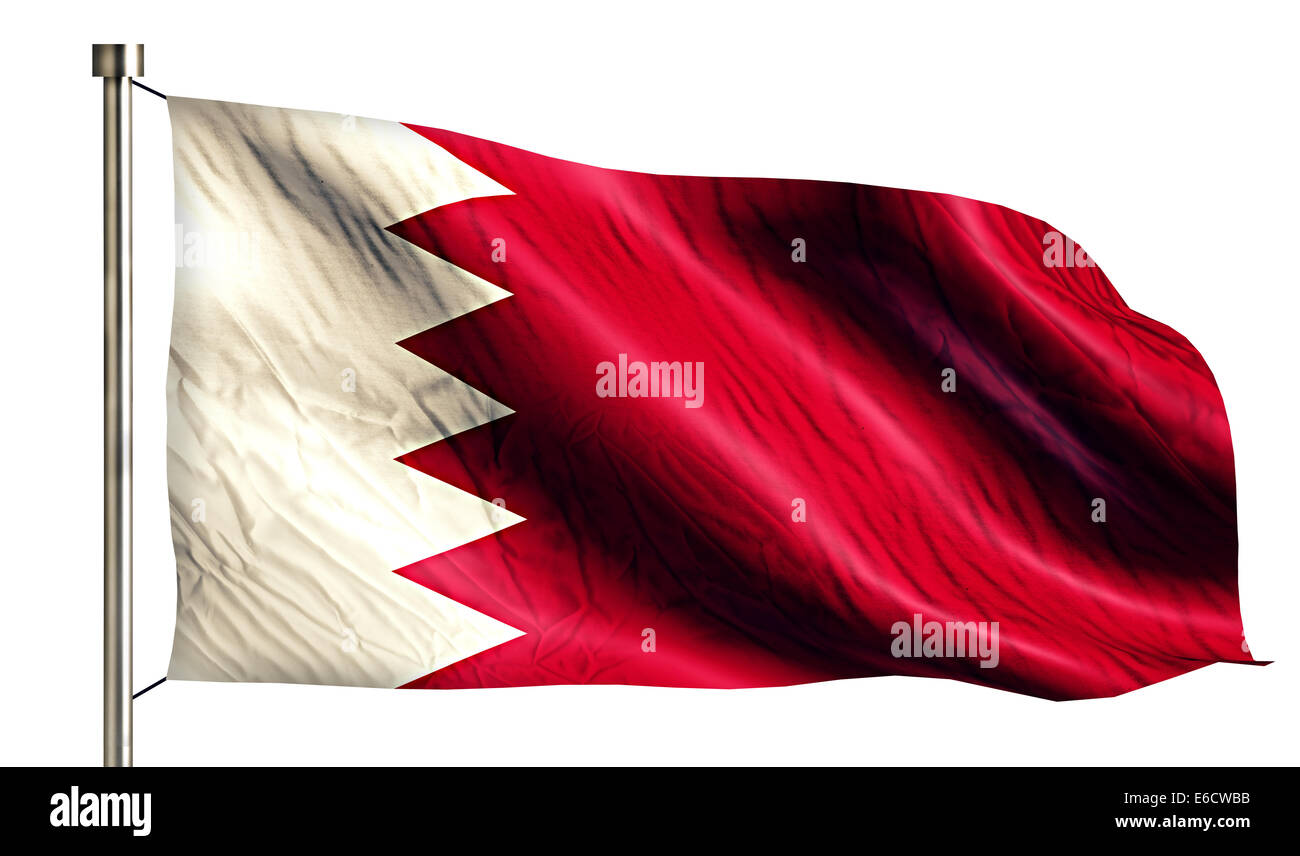 Bahrain National Flag Isolated 3D White Background Stock Photo - Alamy