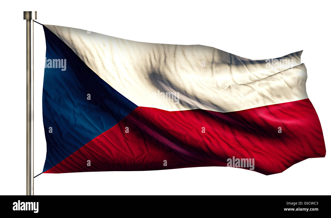 Czech flag waving Cut Out Stock Images & Pictures - Alamy