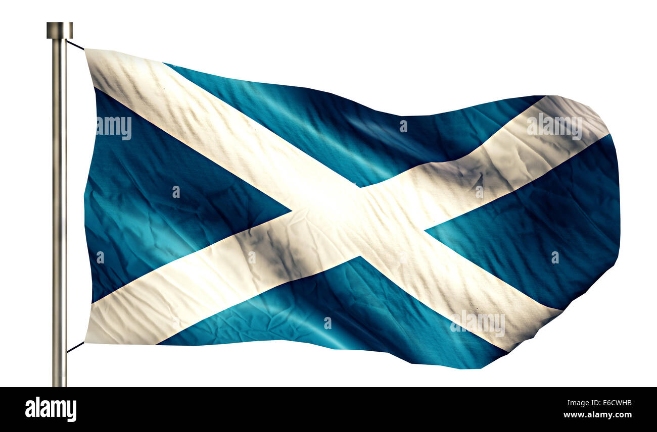 Waving scottish flag isolated hi-res stock photography and images - Alamy