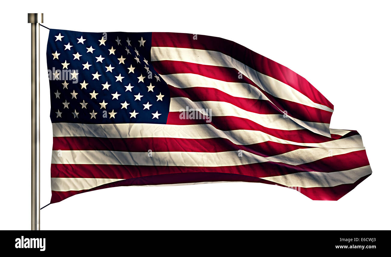 American flag isolated crumpled hi-res stock photography and images - Alamy