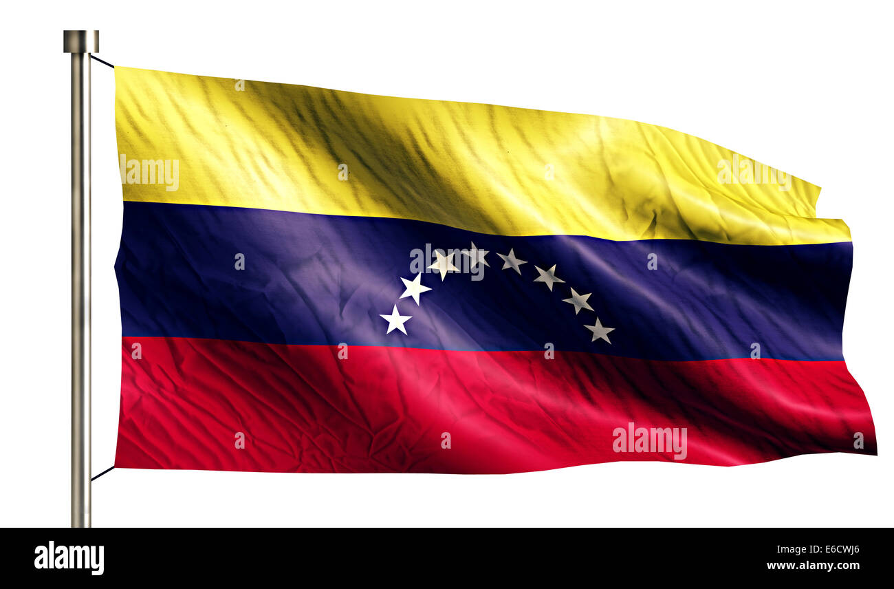 Venezuela National Flag Isolated 3D White Background Stock Photo - Alamy