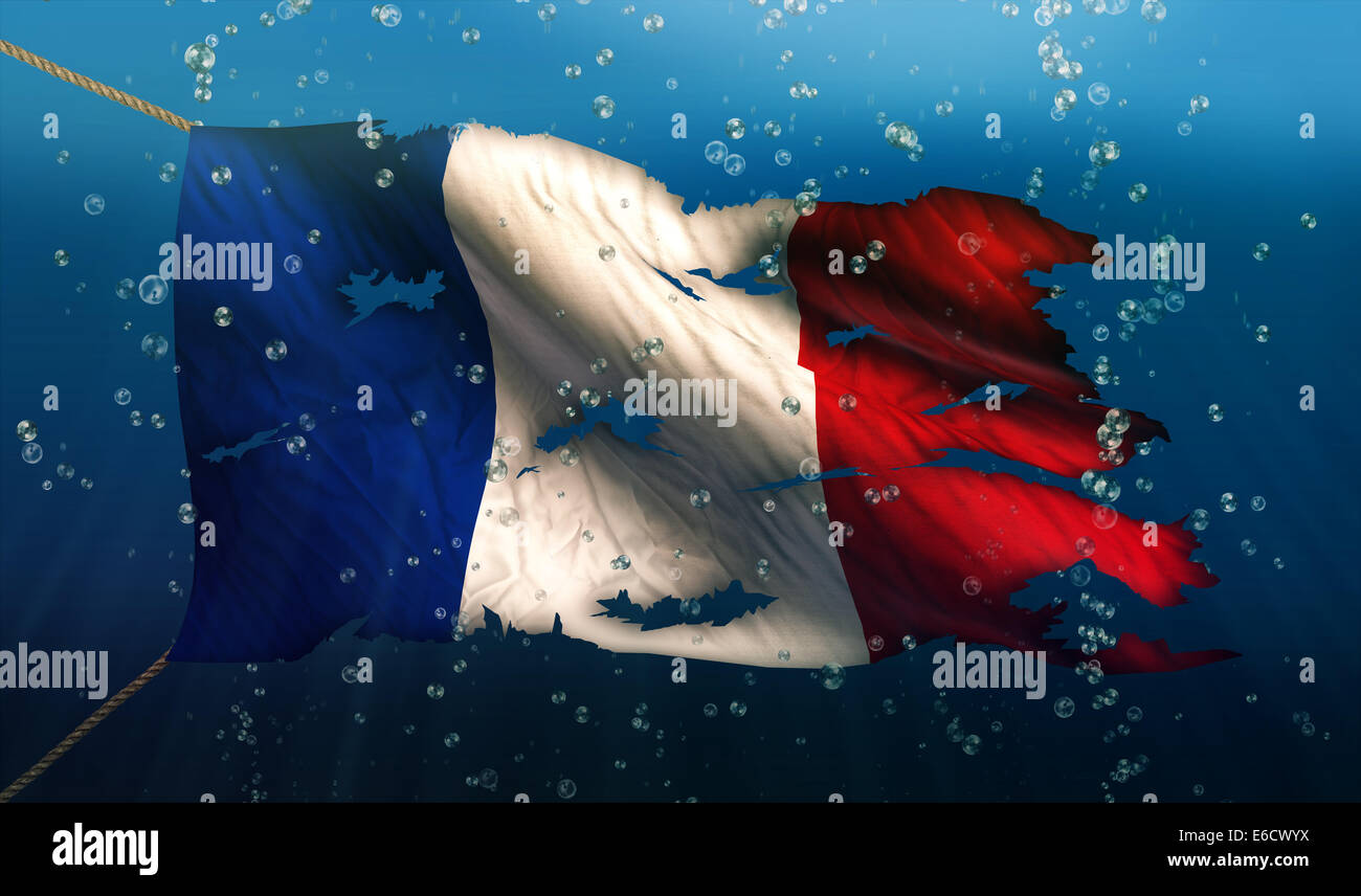 French flag damaged hi-res stock photography and images - Alamy