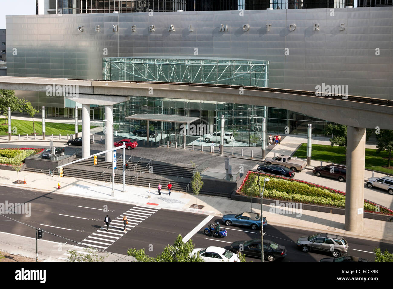 The Renaissance Center, headquarters of General Motors (GM) in Detroit ...