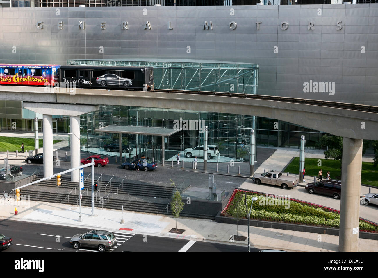 The Renaissance Center, headquarters of General Motors (GM) in Detroit ...