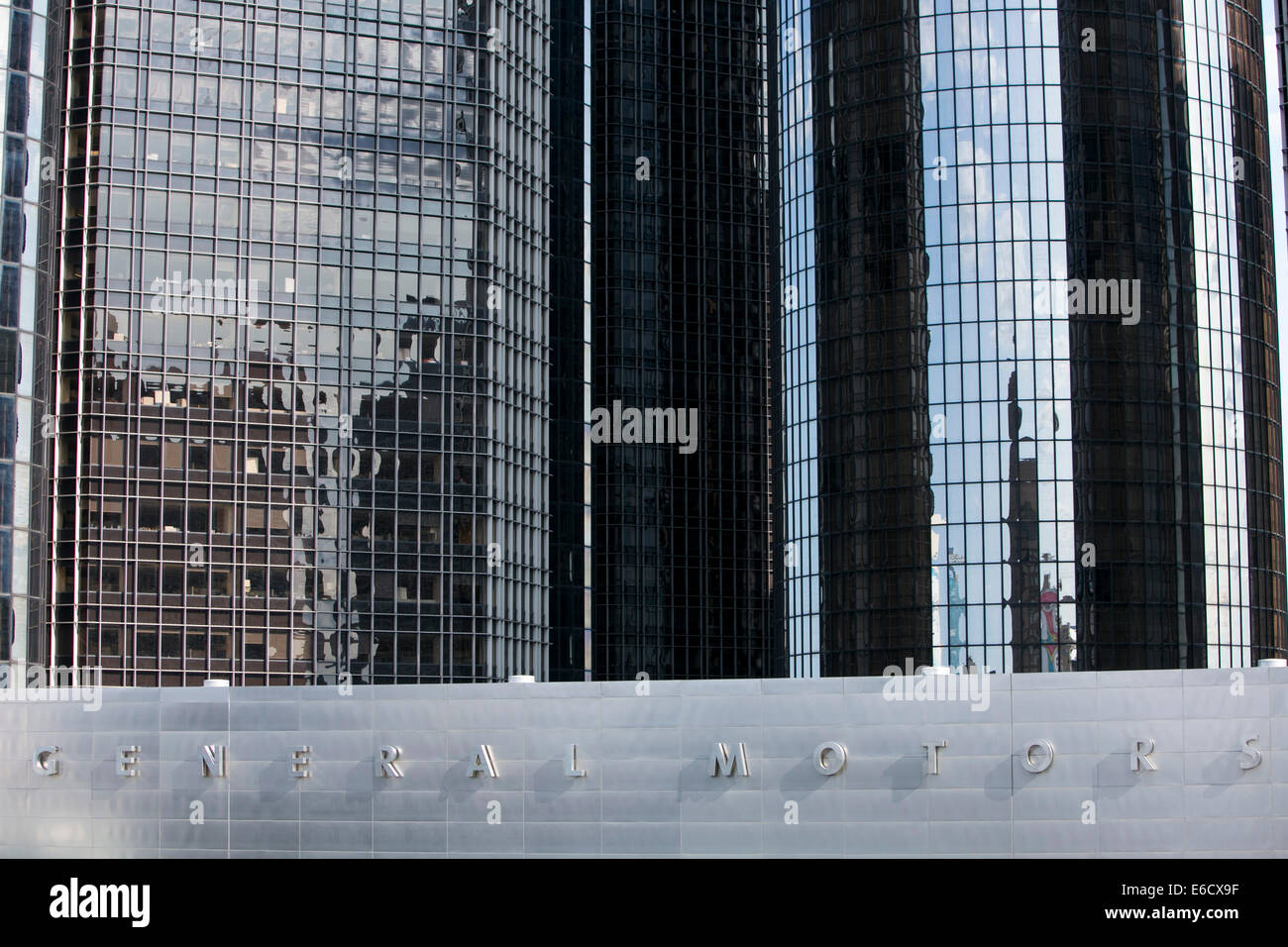 The Renaissance Center, headquarters of General Motors (GM) in Detroit ...