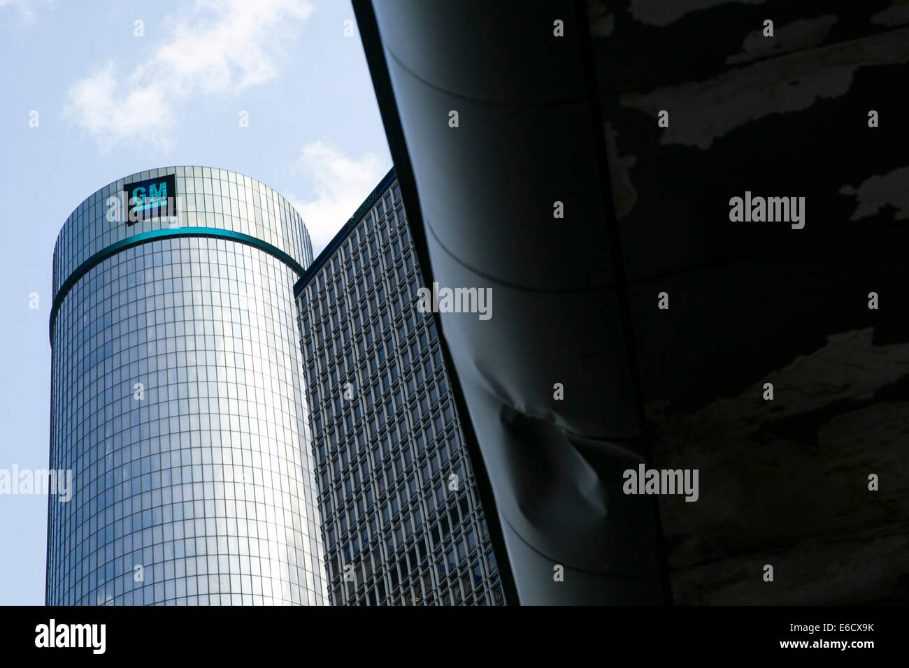 The Renaissance Center, headquarters of General Motors (GM) in Detroit ...