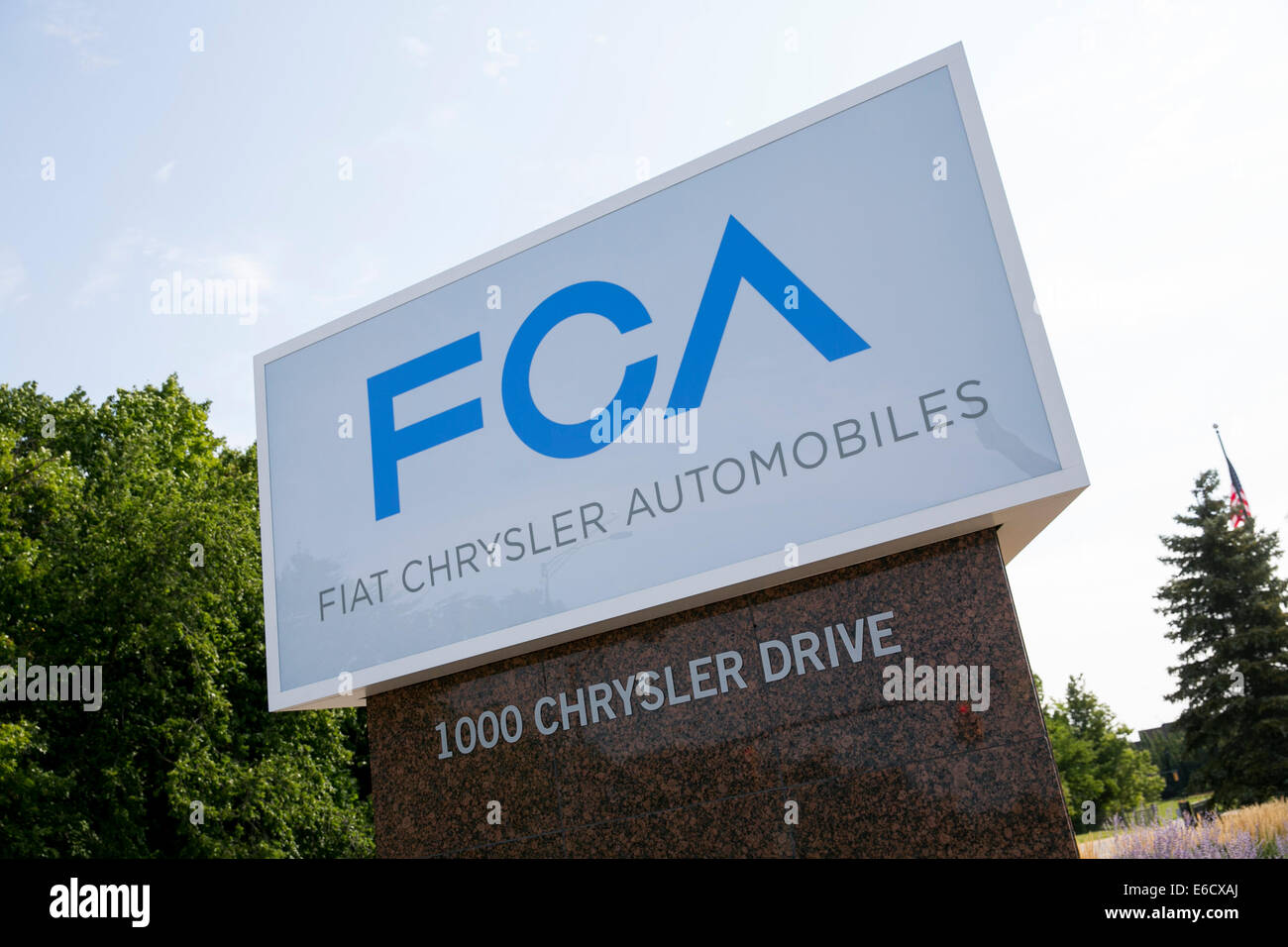 The headquarters of Chrysler Group LLC in Auburn Hills, Michigan Stock ...