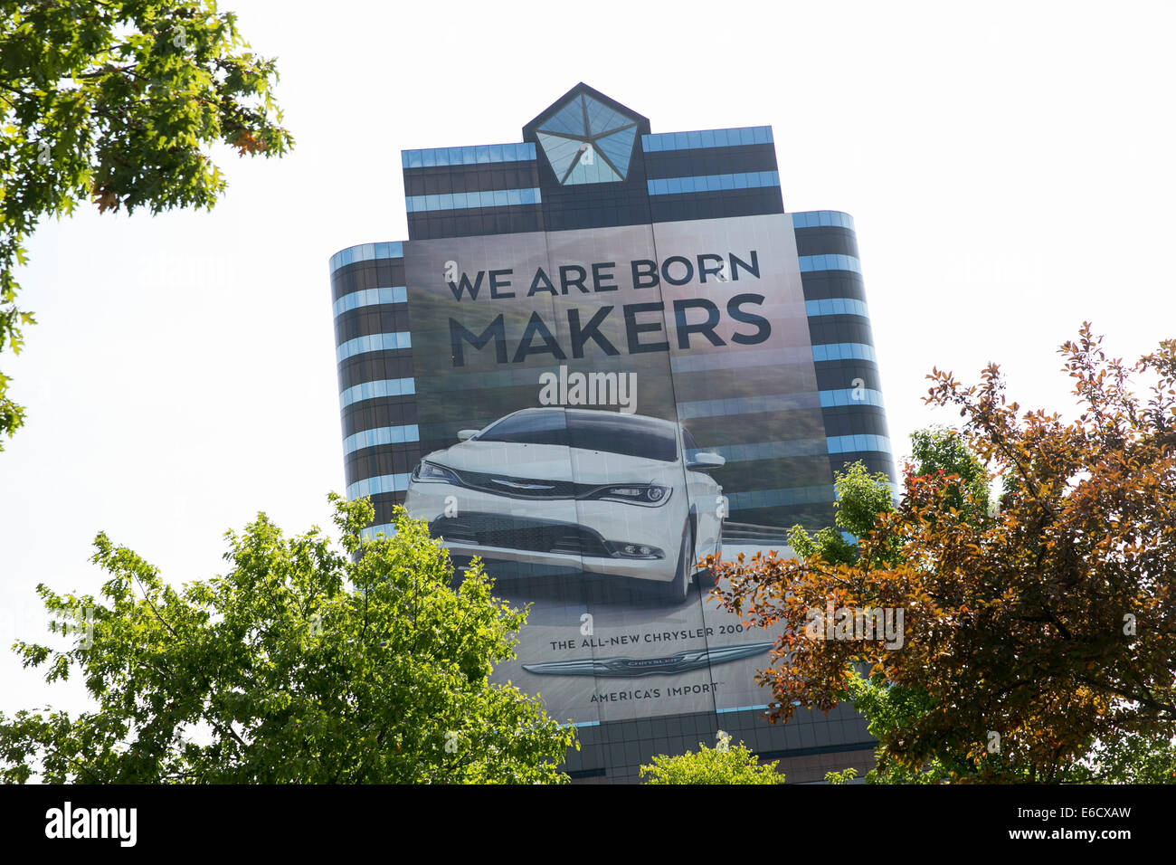 The headquarters of Chrysler Group LLC in Auburn Hills, Michigan Stock ...