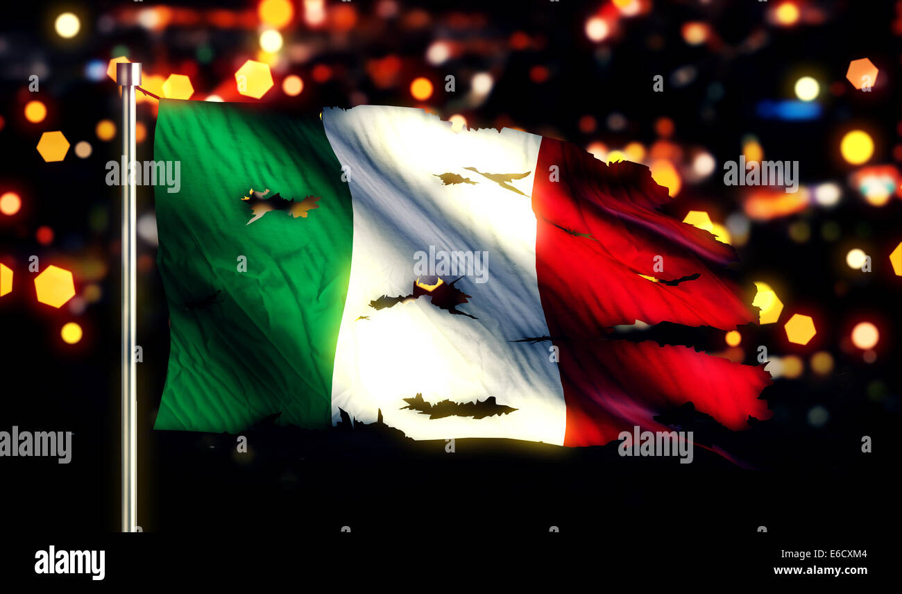 Torn tattered italian flag hi-res stock photography and images - Alamy