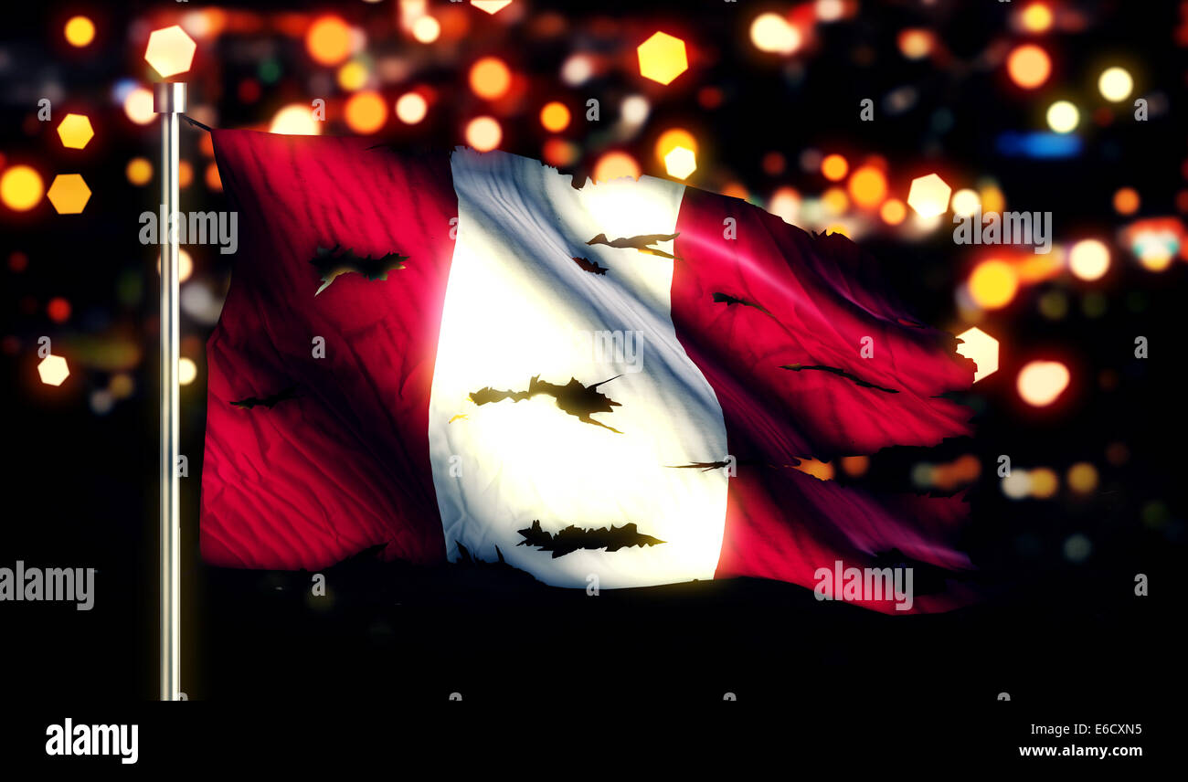 Peru National Flag Torn Burned War Freedom Night 3D Stock Photo - Alamy