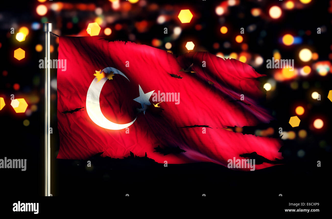 Turkish flag burned hi-res stock photography and images - Alamy