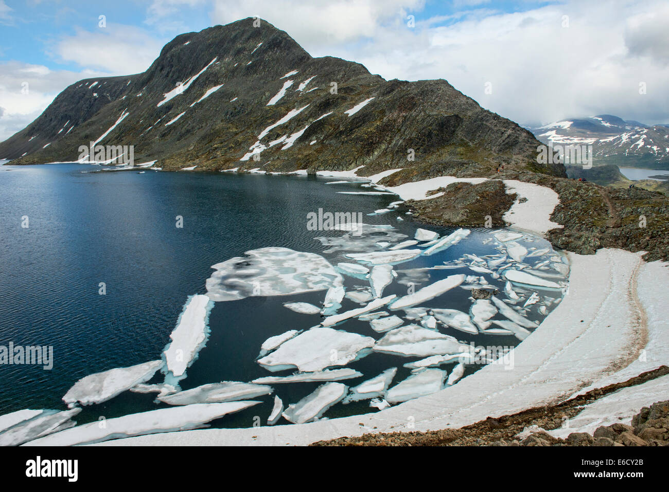 Beautiful view from the Besseggen Ridge hike in Jotunheimen National ...