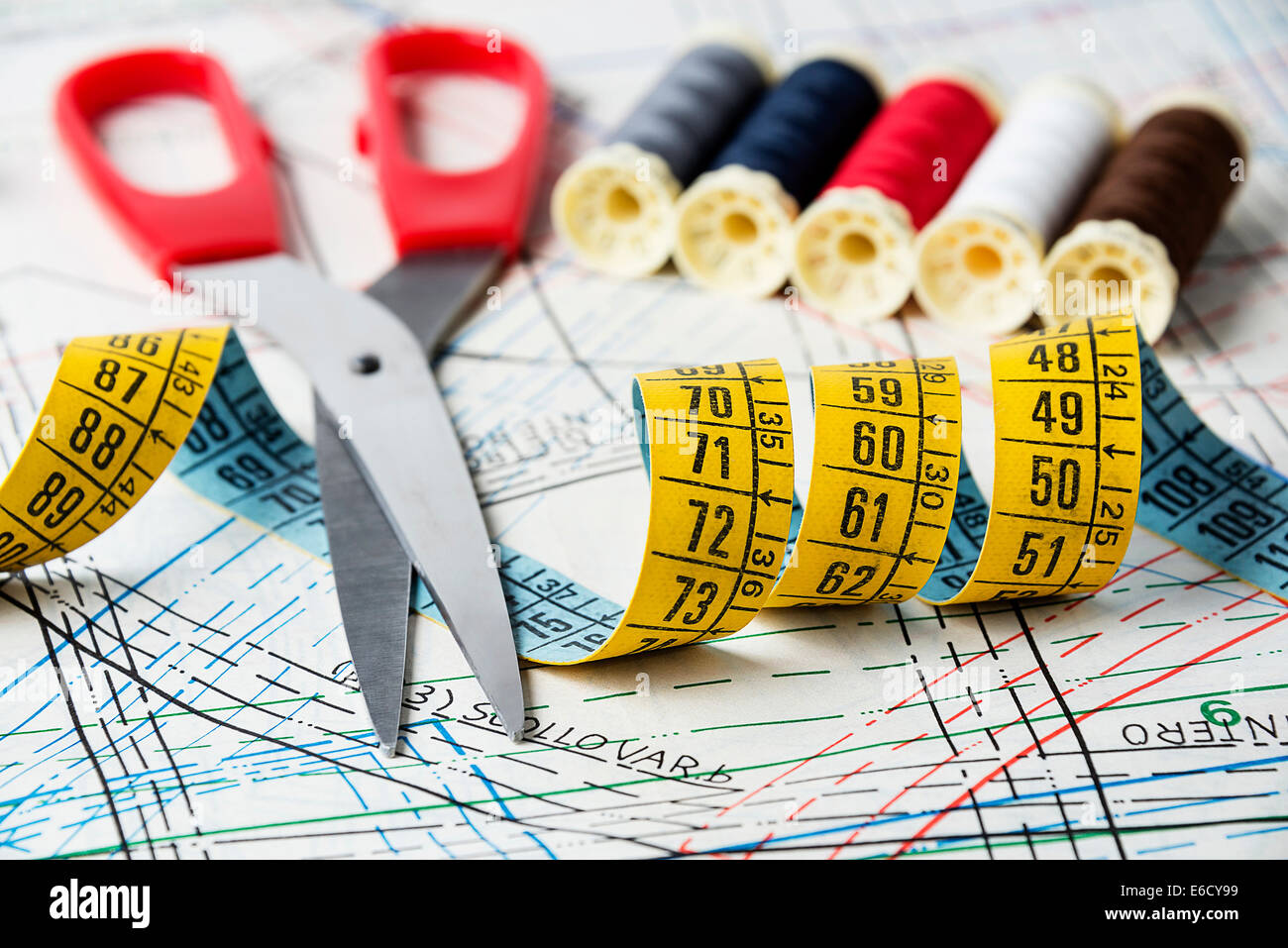 Sewing background hi-res stock photography and images - Alamy