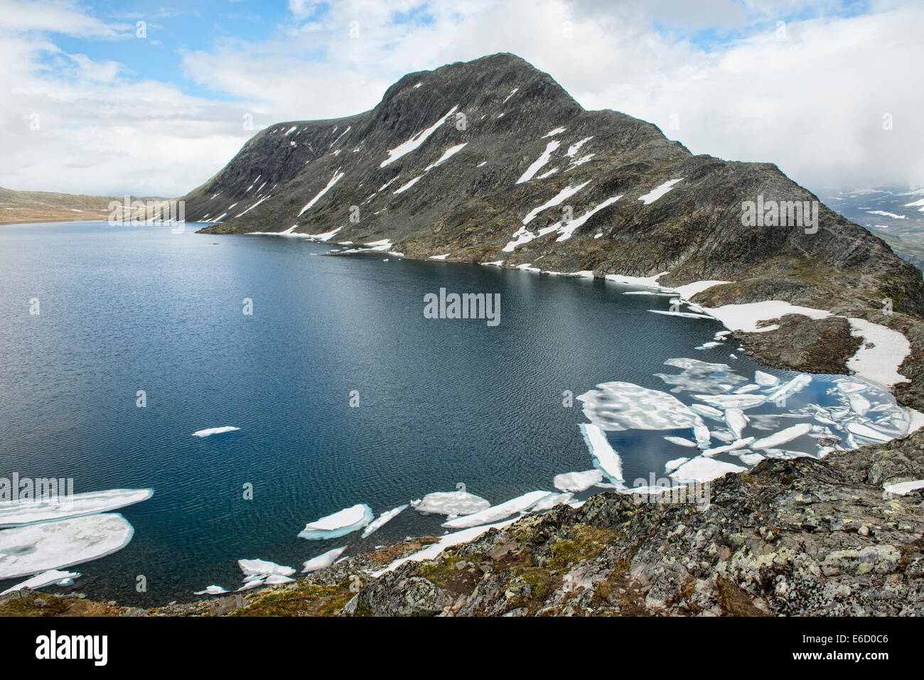 Beautiful view from the Besseggen Ridge hike in Jotunheimen National ...