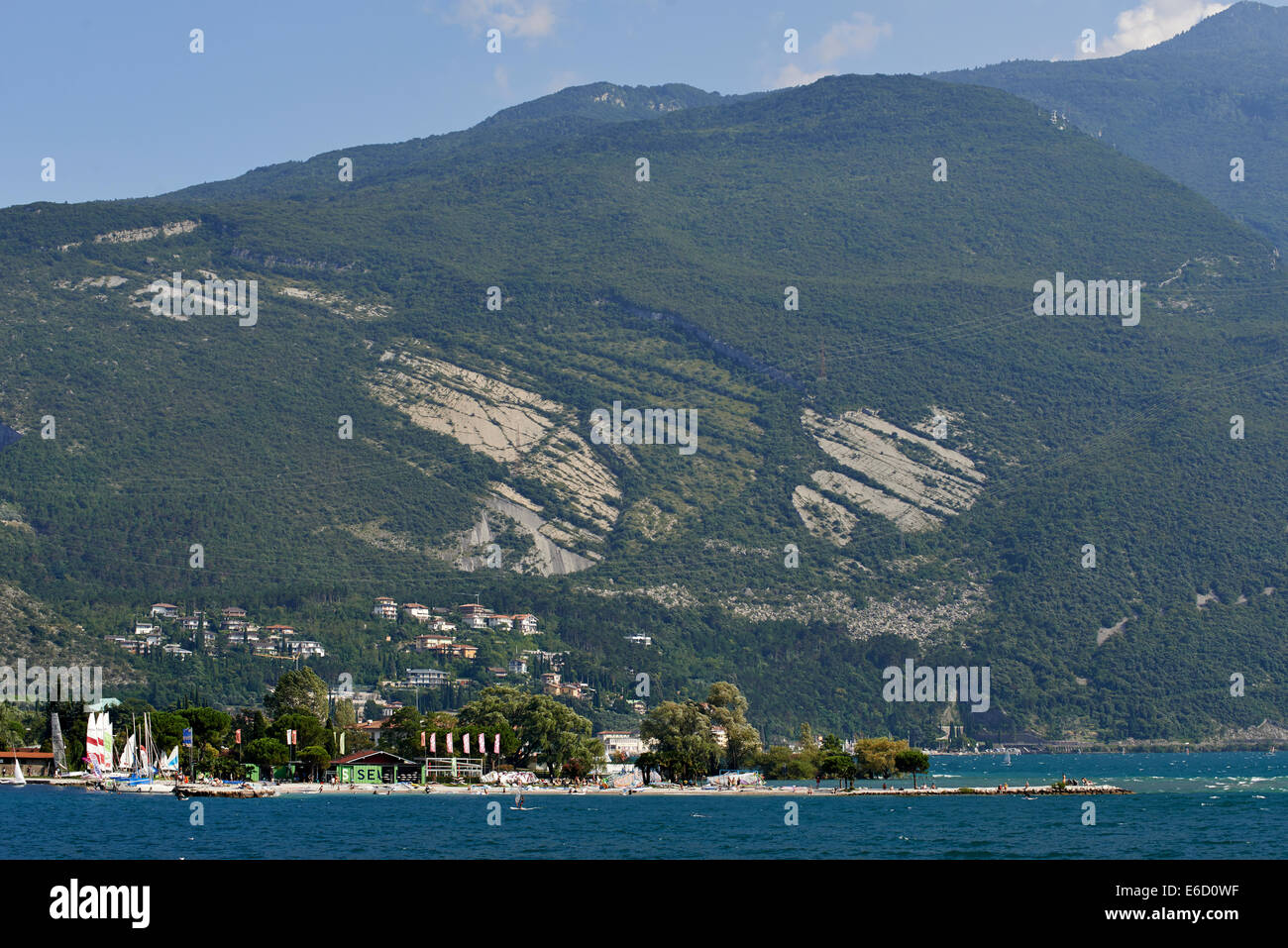 Lake Garda, Lago di Garda, Torbole, Nago, Italy, Europe, Windsurfing ...