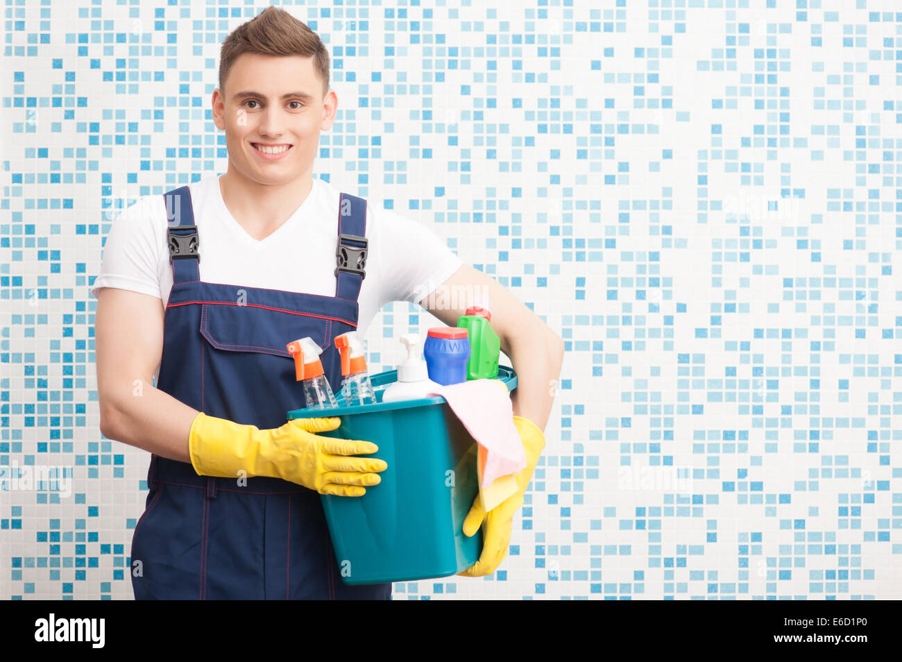 Janitor depriving you from dirt Stock Photo - Alamy