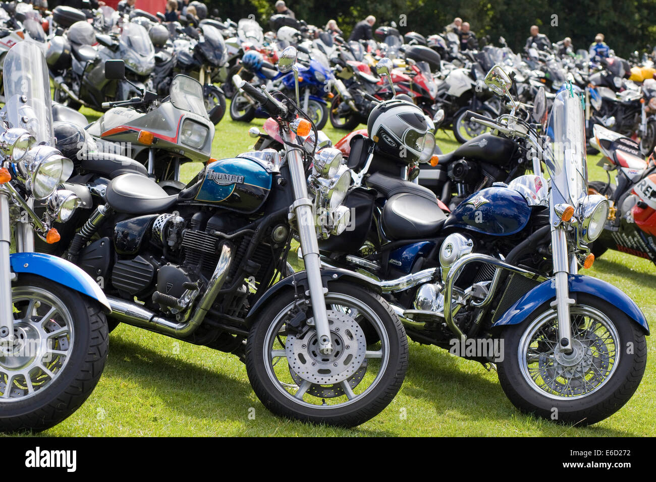 Triumph motorcycle. Classic British motorcycle Stock Photo - Alamy