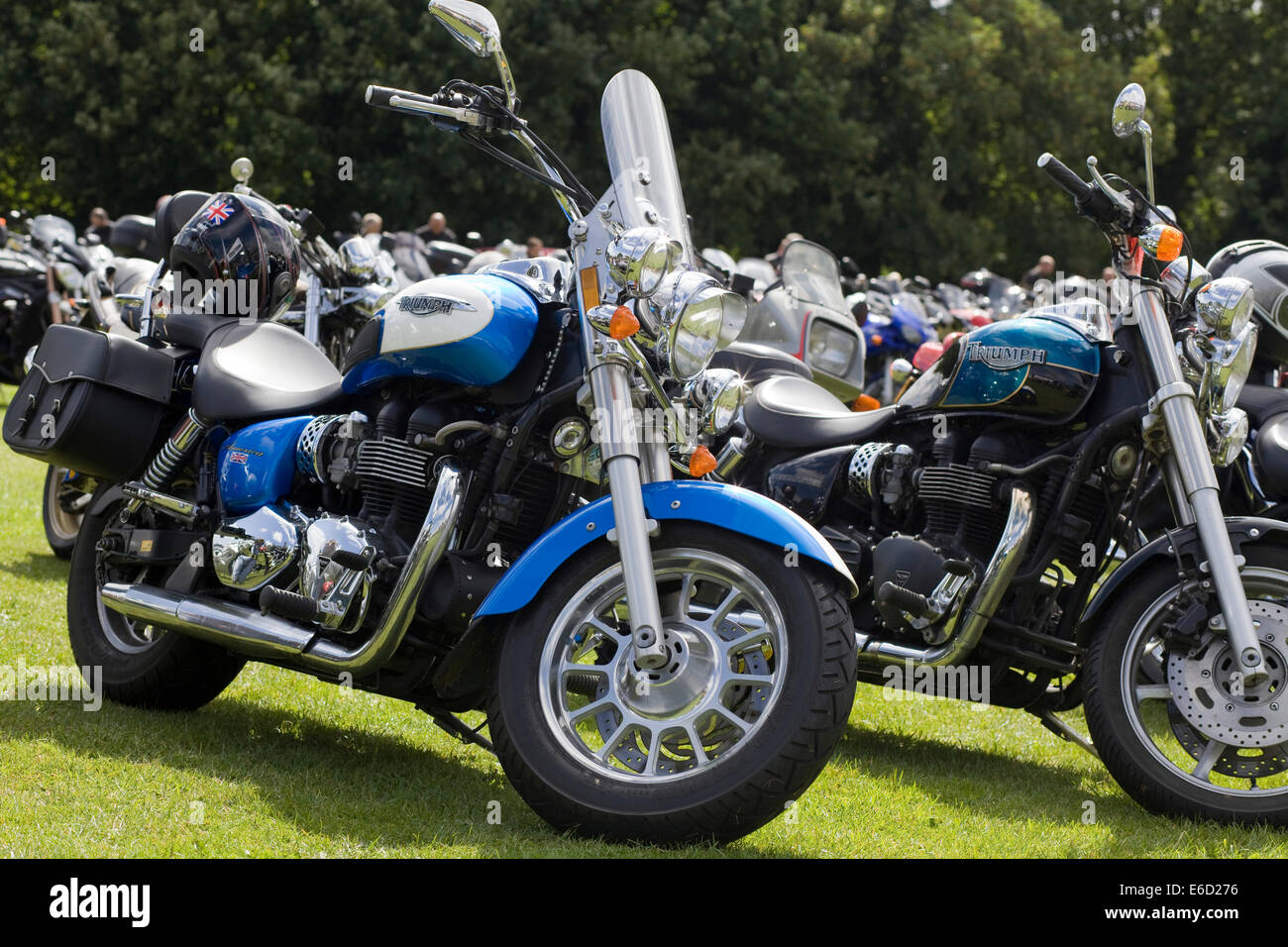 Triumph motorcycle. Classic British motorcycle Stock Photo - Alamy