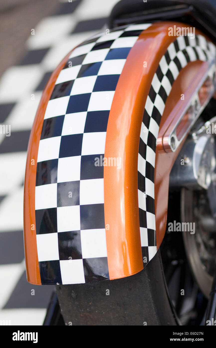 Harley Davidson motorcycle Wheel Guard on a Dragster Stock Photo - Alamy