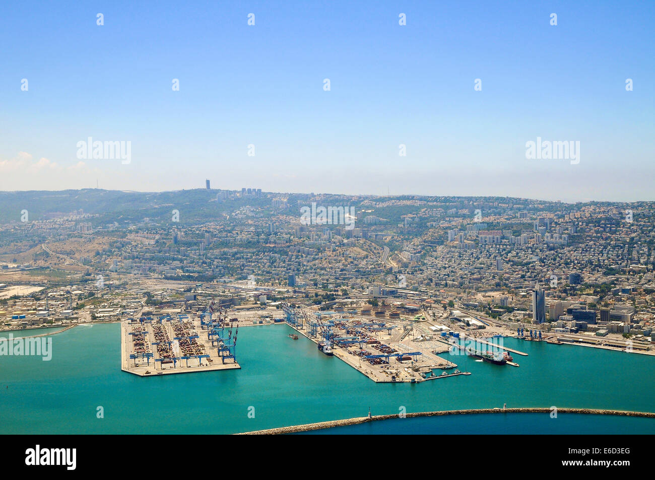 Aerial Photography of Haifa Harbour, Israel Stock Photo - Alamy