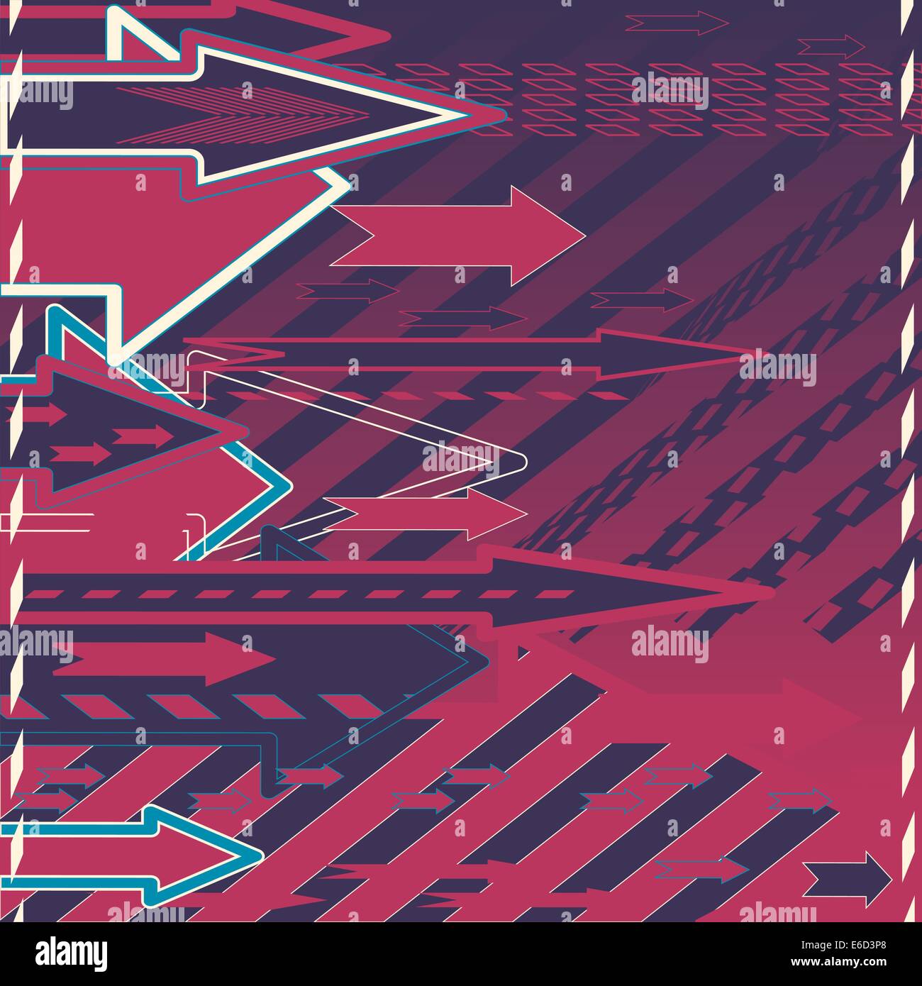 Abstract editable vector background of various arrows Stock Vector ...