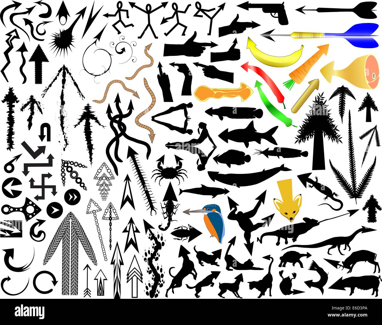 A unique collection of original vector arrows and pointers Stock Vector ...