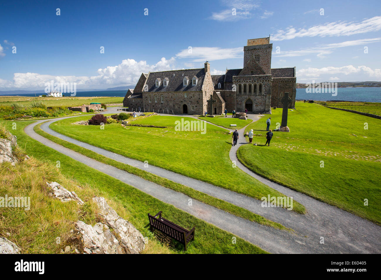 Iona Abbey on Iona, off Mull, Scotland, UK Stock Photo - Alamy