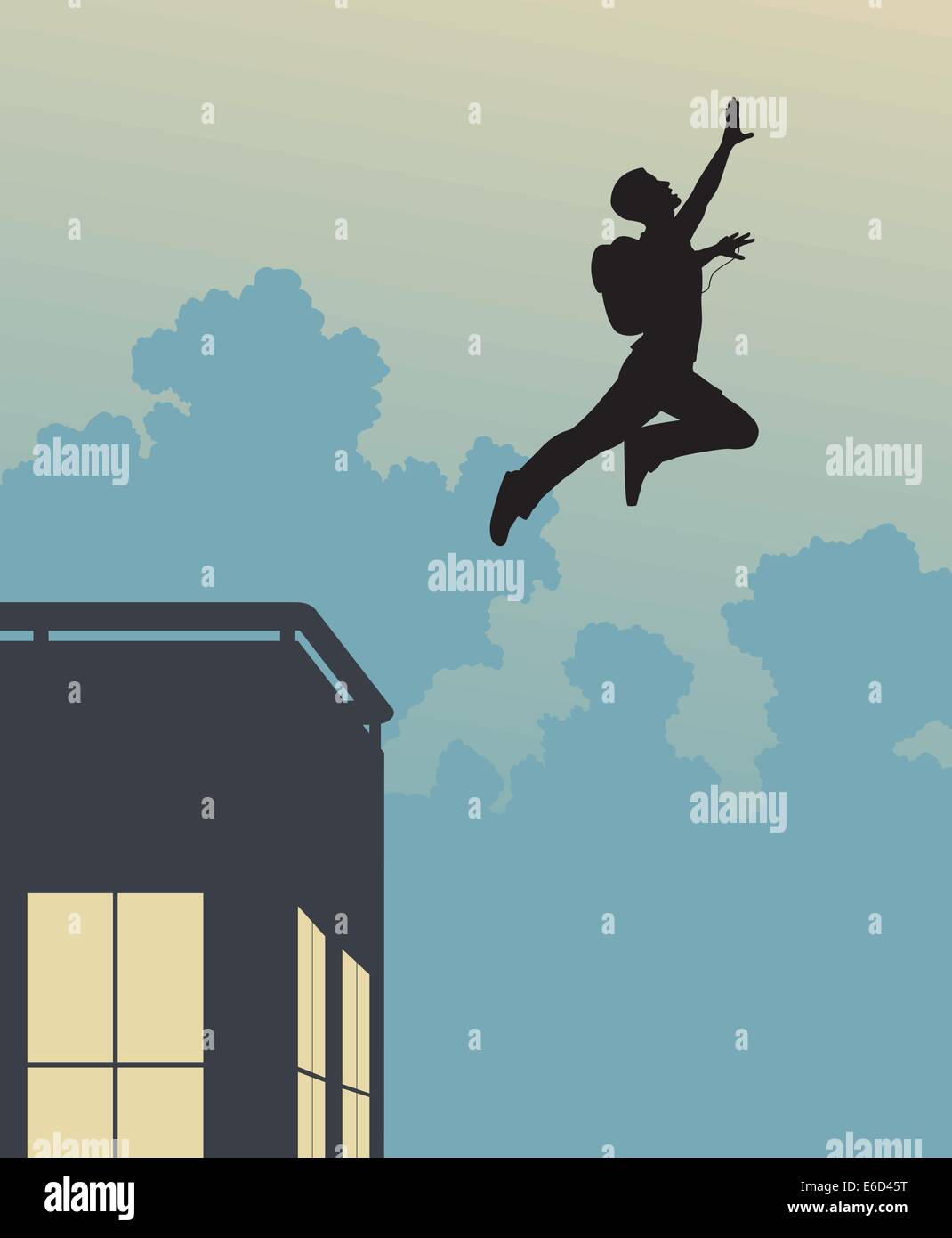 Daredevil silhouette Stock Vector Images - Alamy