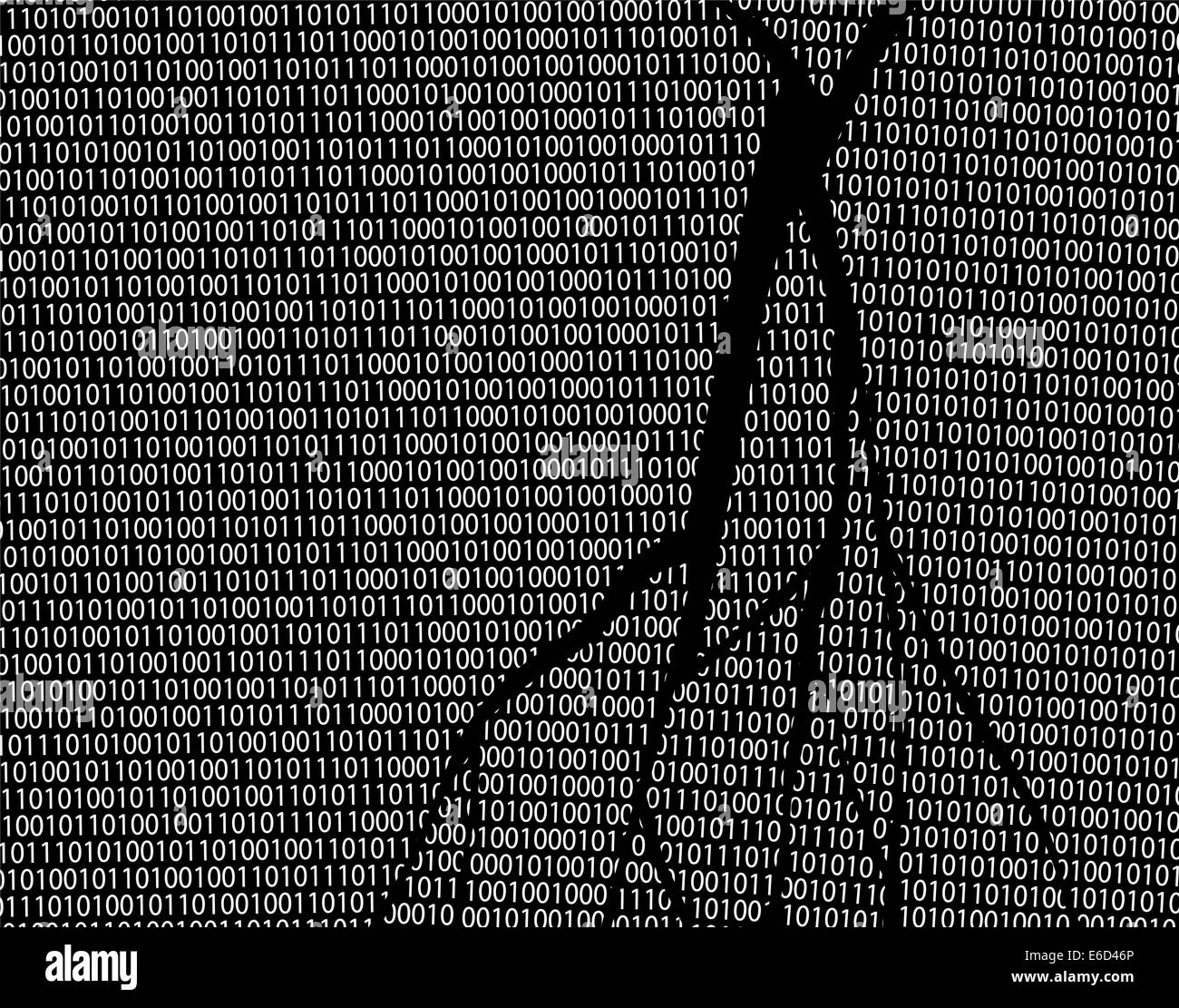 Binary code Black and White Stock Photos & Images - Alamy