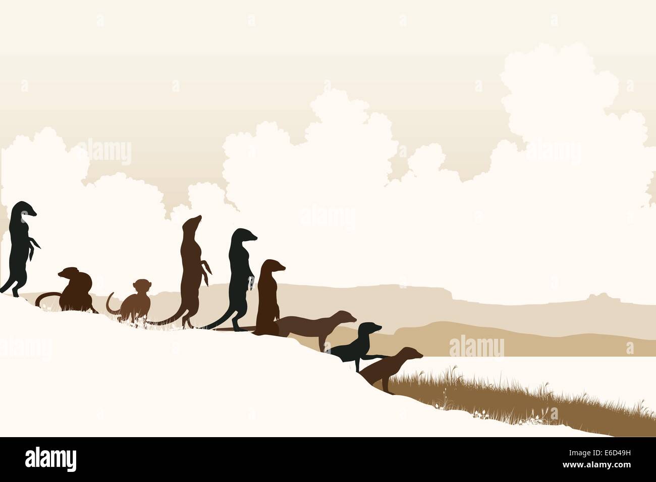 Animal lookout Stock Vector Images - Alamy