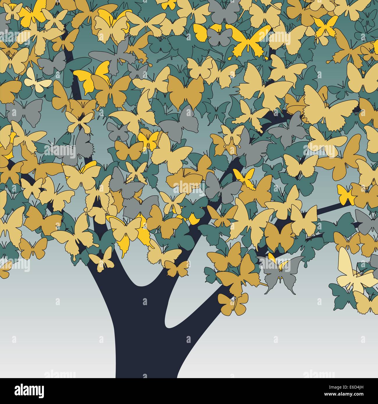 Tree leaves Stock Vector Images - Alamy