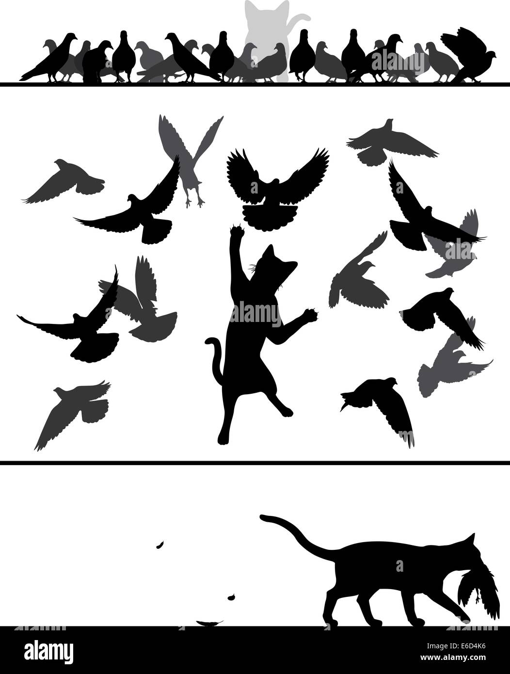 Stalking a bird Stock Vector Images - Alamy