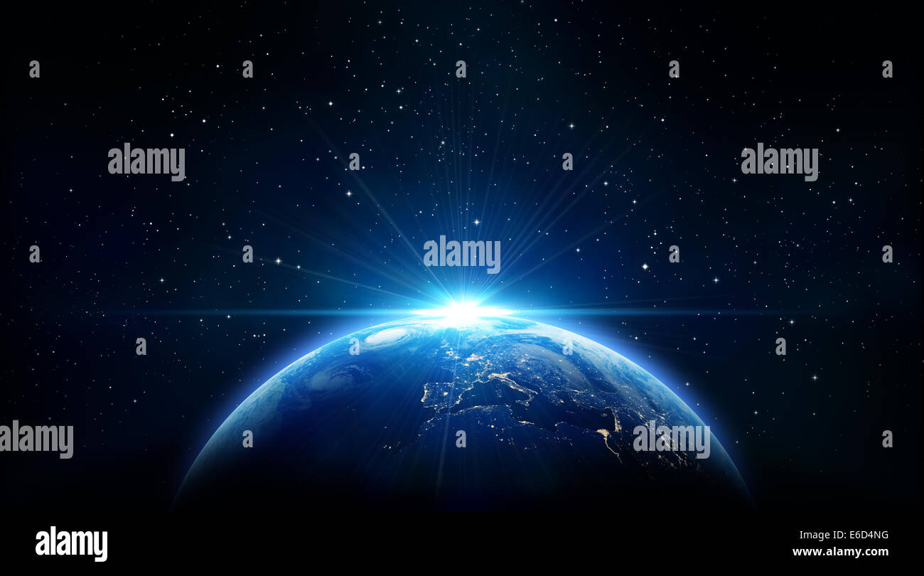 Sunrise Over Earth Nasa