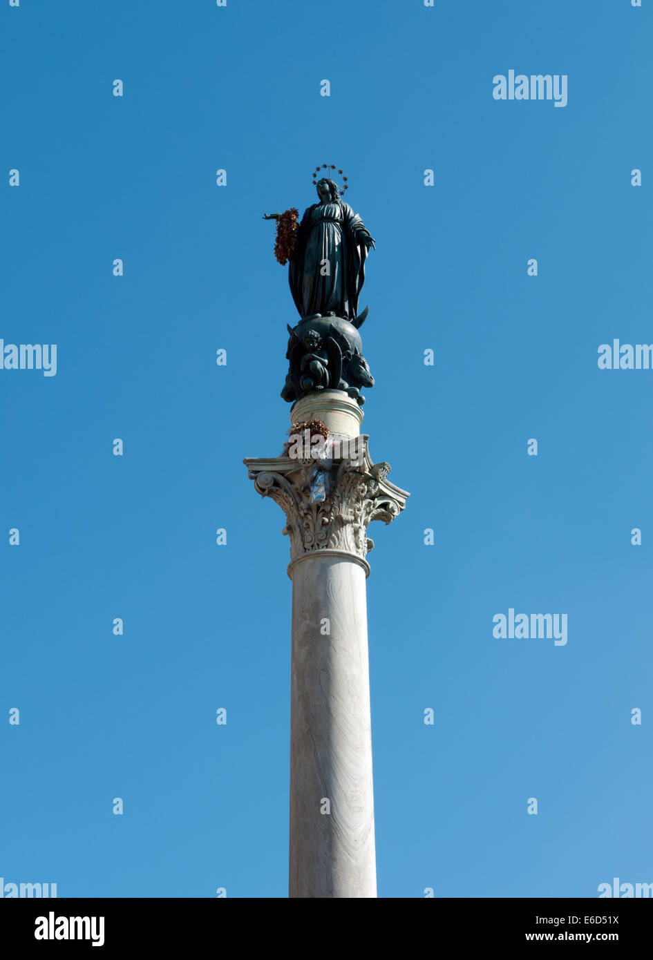 Column of the Immaculate Conception, a nineteenth-century monument in ...